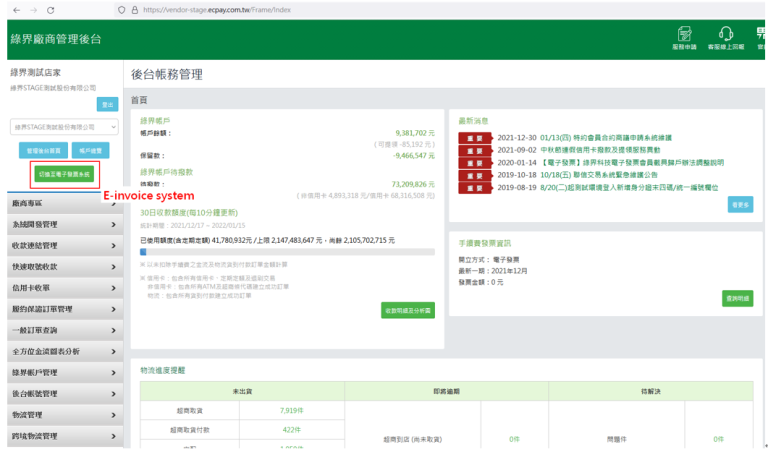 Test Account Information - ECPay Developers